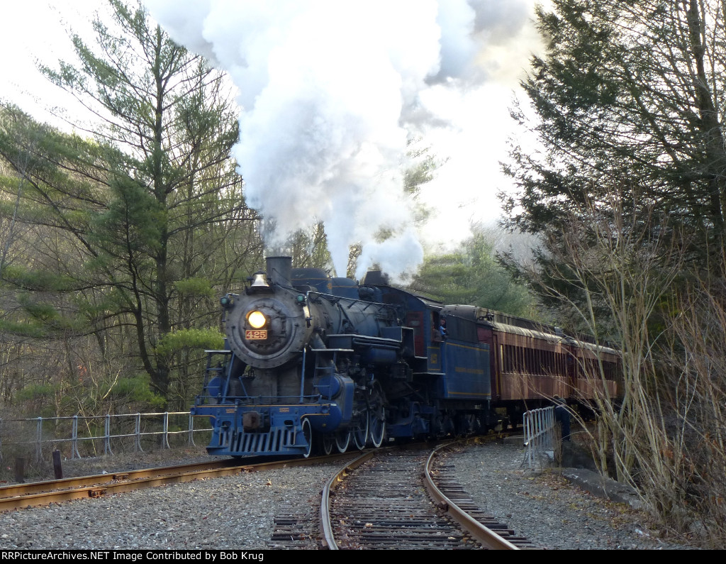RBMN 425, sans CNJ 113 pulls the 1:00 train northbound through Westwood Junction.